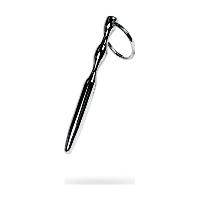 Silver Metal Bullet Shaped Urethral Plug w Ring – Adult World